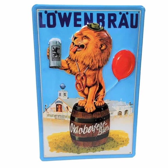 Accents | New Lowenbrau Oktoberfest Metal Sign | Poshmark